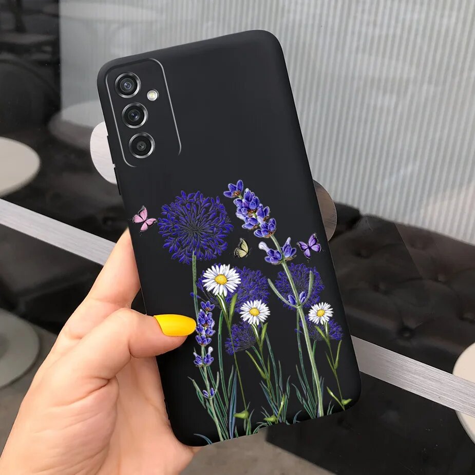 Для Samsung M52 5G Чехол Galaxy A52s Мягкий силиконовый стильный Черный, Black 2021, Samsung A52 5G