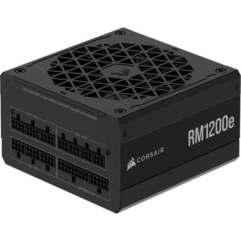 Блок питания Corsair RM1200e Low-Noise, мощность 1200 Вт, форм-фактор ATX CP-9020258-EU
