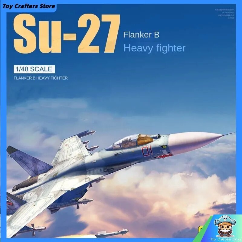 Great WaLL Hobby L4824 1/48су-27 fLanker b модельный комплект тяжелого истребителя самолеты
