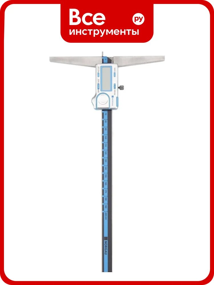 Штангенглубиномер цифровой NORGAU 0-200х150 NDD-C20AD Norgau 040224002