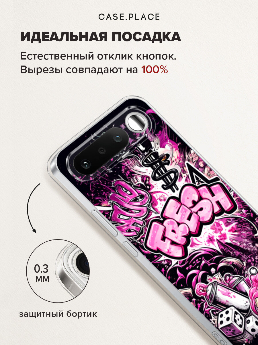 Силиконовый чехол на Realme 16 / Реалми 16 с принтом Fresh — фото 1