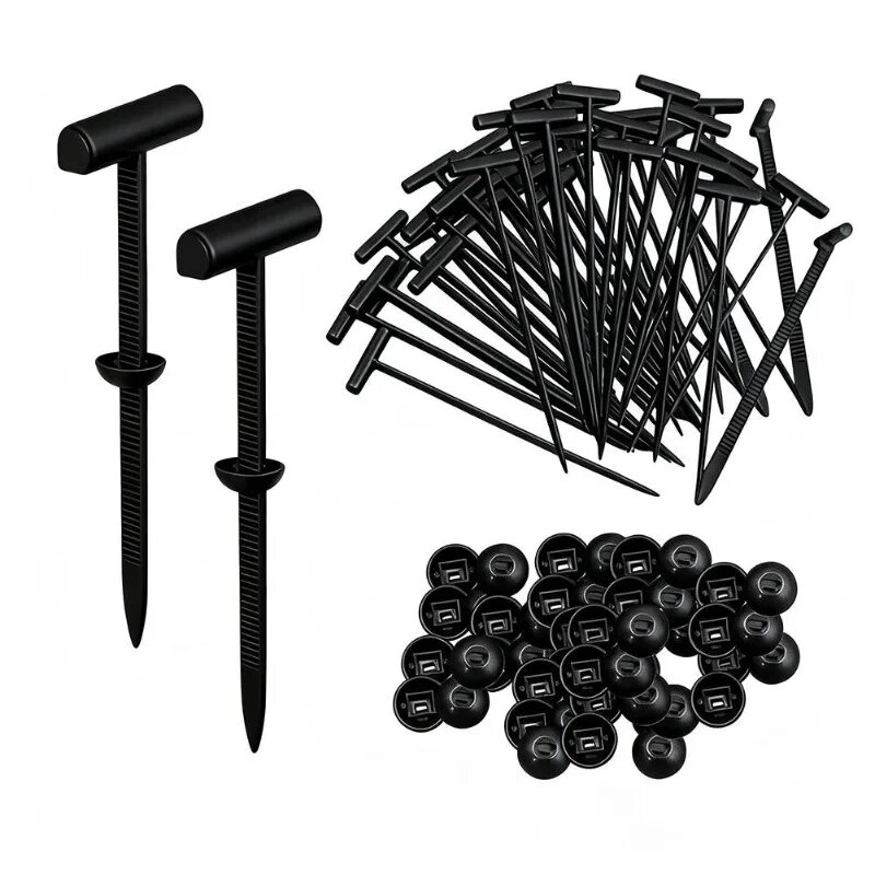 Нейлоновые кабельные стяжки-зажимы 100/200 шт. 100pcs, черный