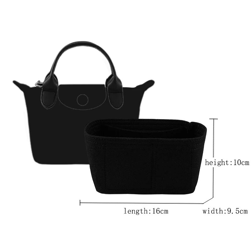 Металлический органайзер для сумки Longchamp Black(Felt)