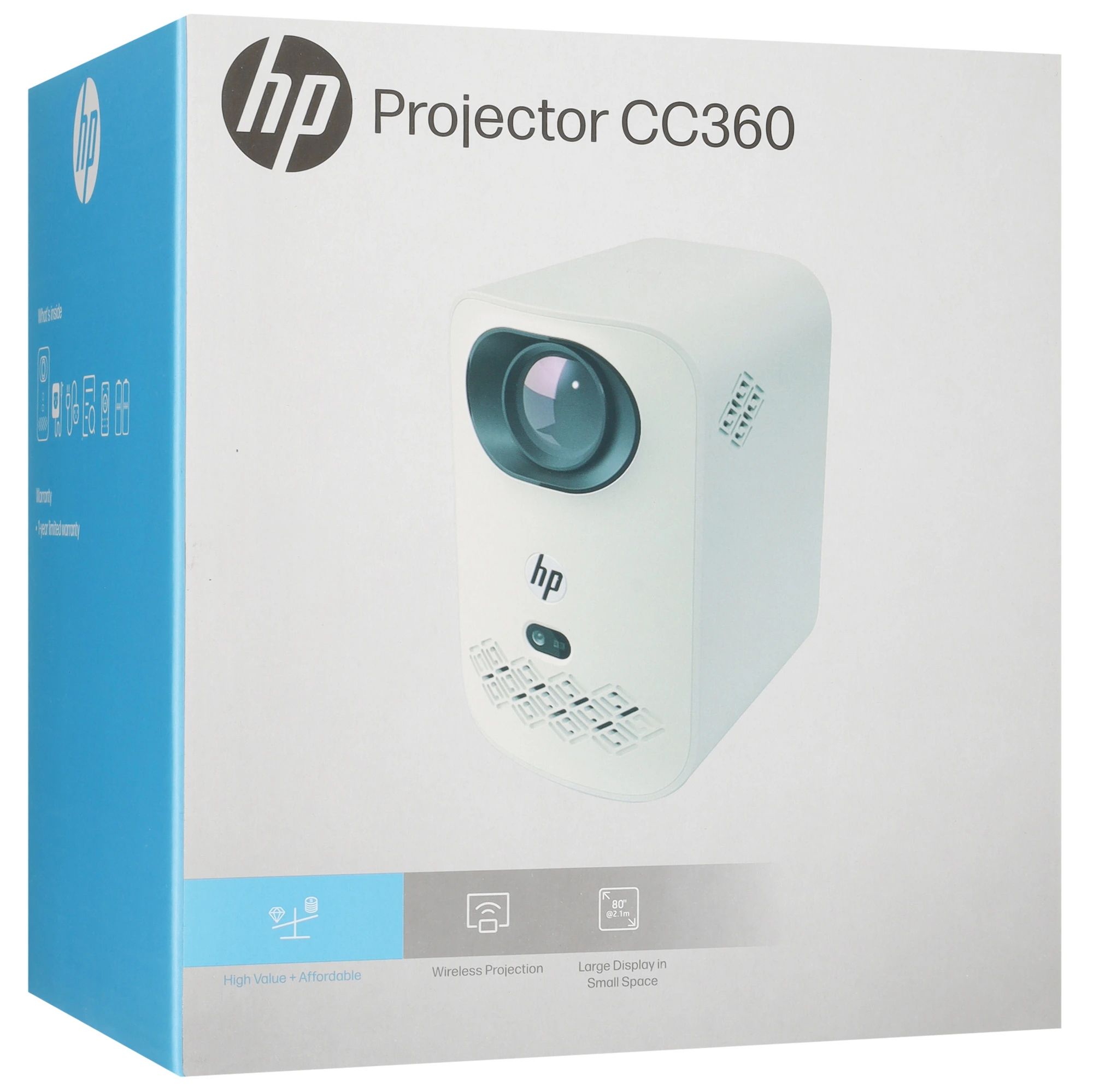 HP Проектор HP CC360, DLP, белый