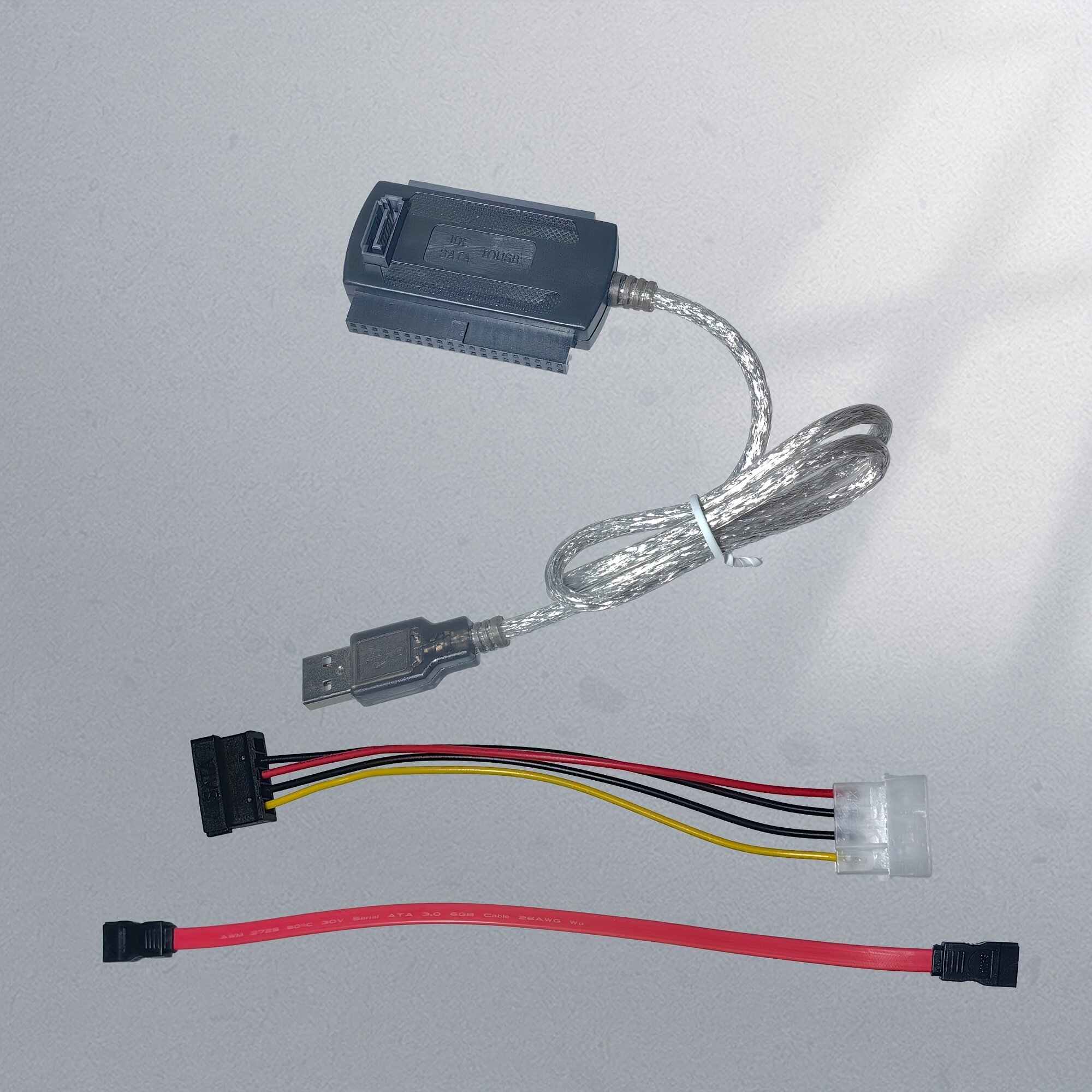 USB to IDE+SATA адаптер для 2.5/3.5/5.25-дюймовых жестких дисков и оптических приводов, прозрачный, модель 701-3
