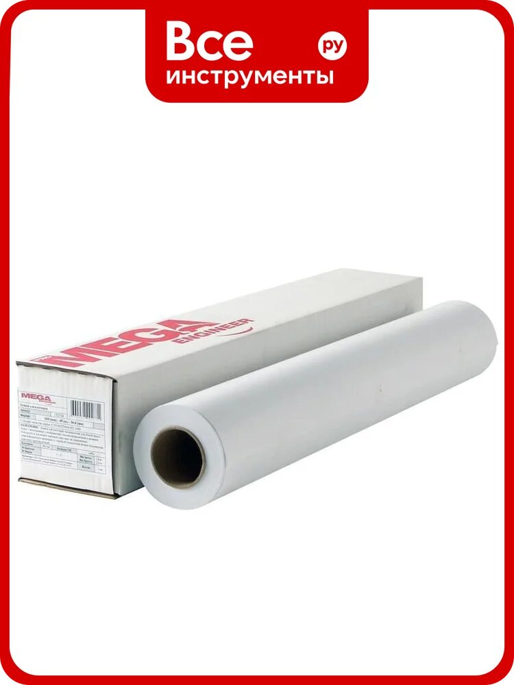 Бумага широкоформатная InkJet Комус 80г 594ммх100м 50,8мм 654106