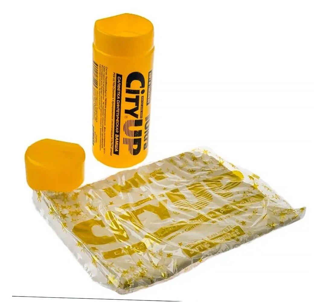 Салфетка автомобильная PVA в тубусе CityUP Ultra Chamois CU-222 32X43 см