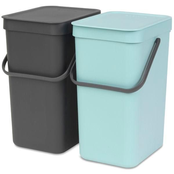Набор ведер для мусора Brabantia Sort&Go 2шт (109980)
