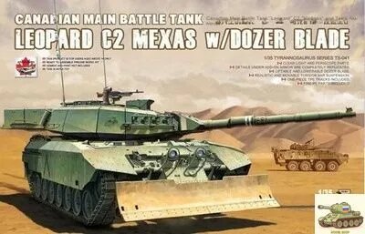 MENG TS-041 Канадский ОБТ Leopard C2 MEXAS с бульдозерным ножом масштаб 1/35