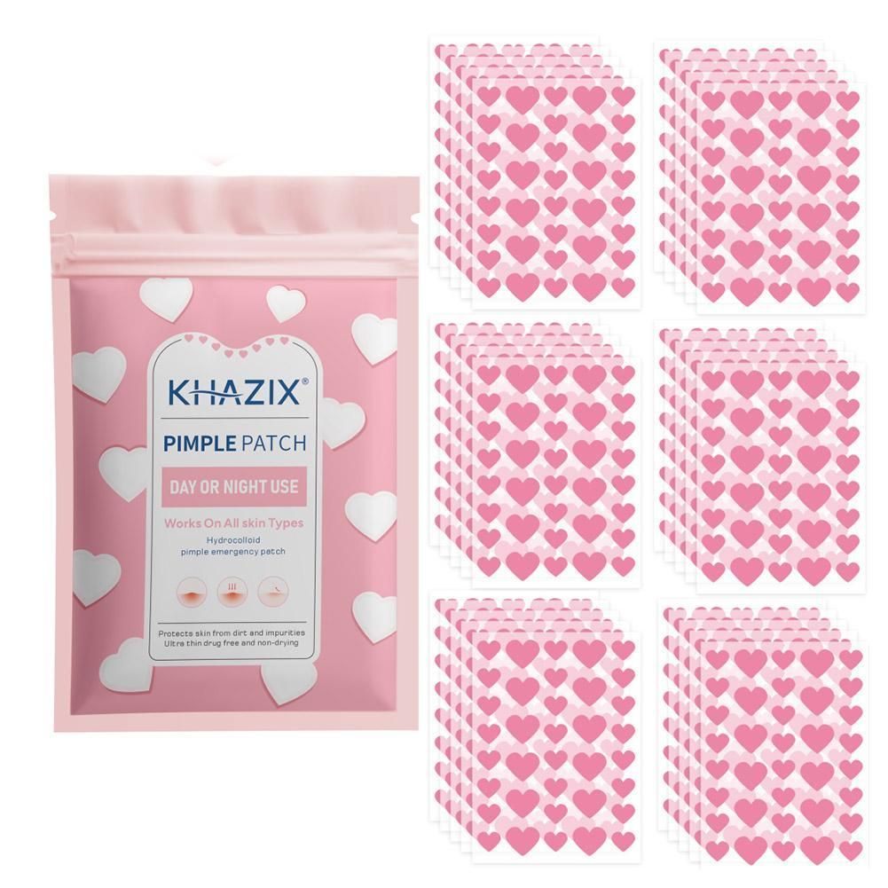 KHAZIX Патчи от прыщей, гидроколлоидные, в форме сердца, 360 шт