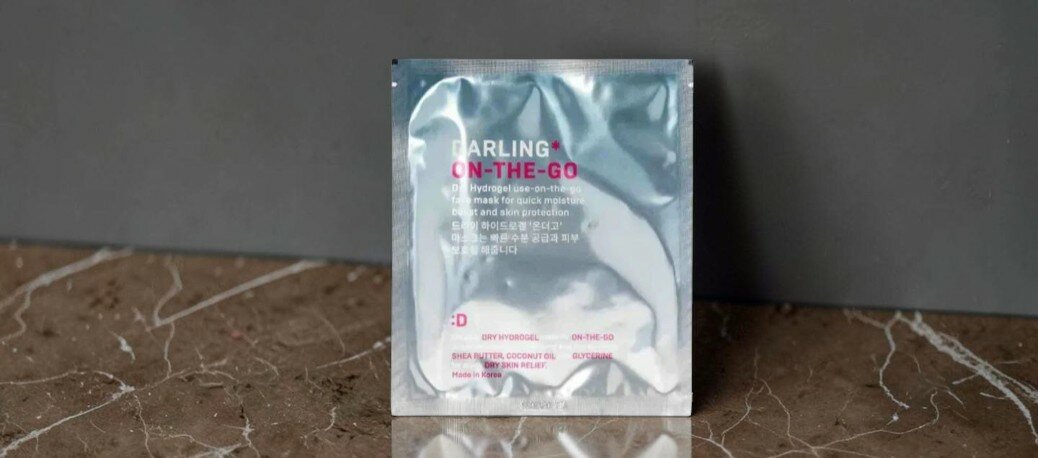 DARLING* On-the-Go DRY HYDROGEL MASK, для увлажнения кожи, двухслойная, сухая