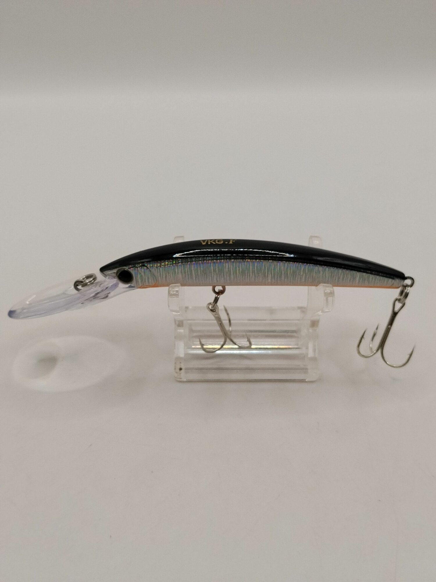 Воблер VKG Crystal Minnow Deep Diver (F) плавающий, 90 мм, 9.5 г / Глубоководный воблер минноу на щуку и судака