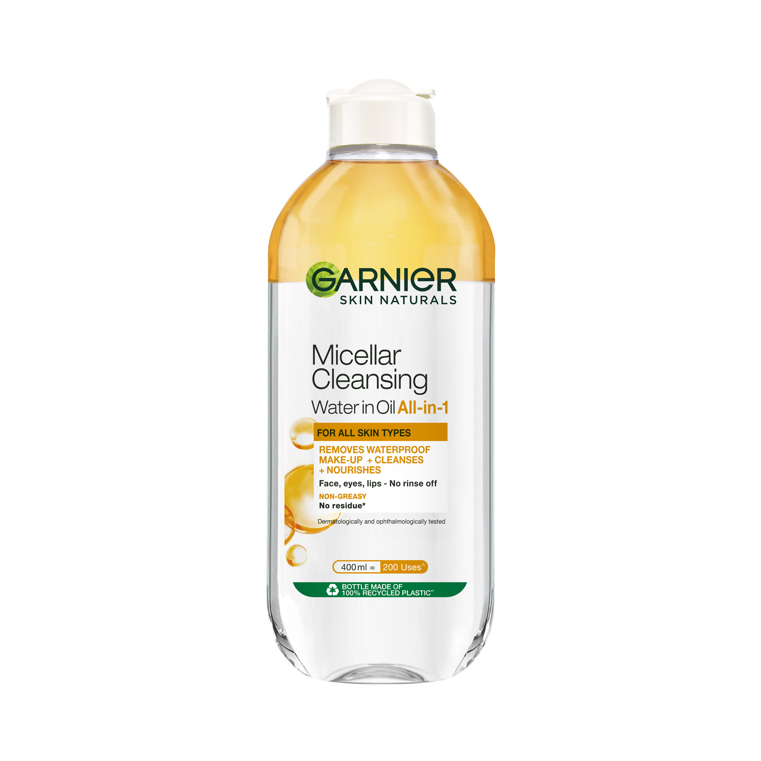 Garnier Мицеллярная вода с маслами для лица, глаз и губ, 400 мл