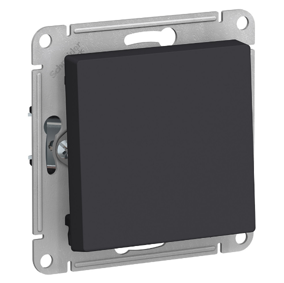 Выключатель 1-клав ATLASDESIGN карбон Schneider Electric ATN001011