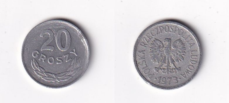 Польша 20 грошей 1973 год