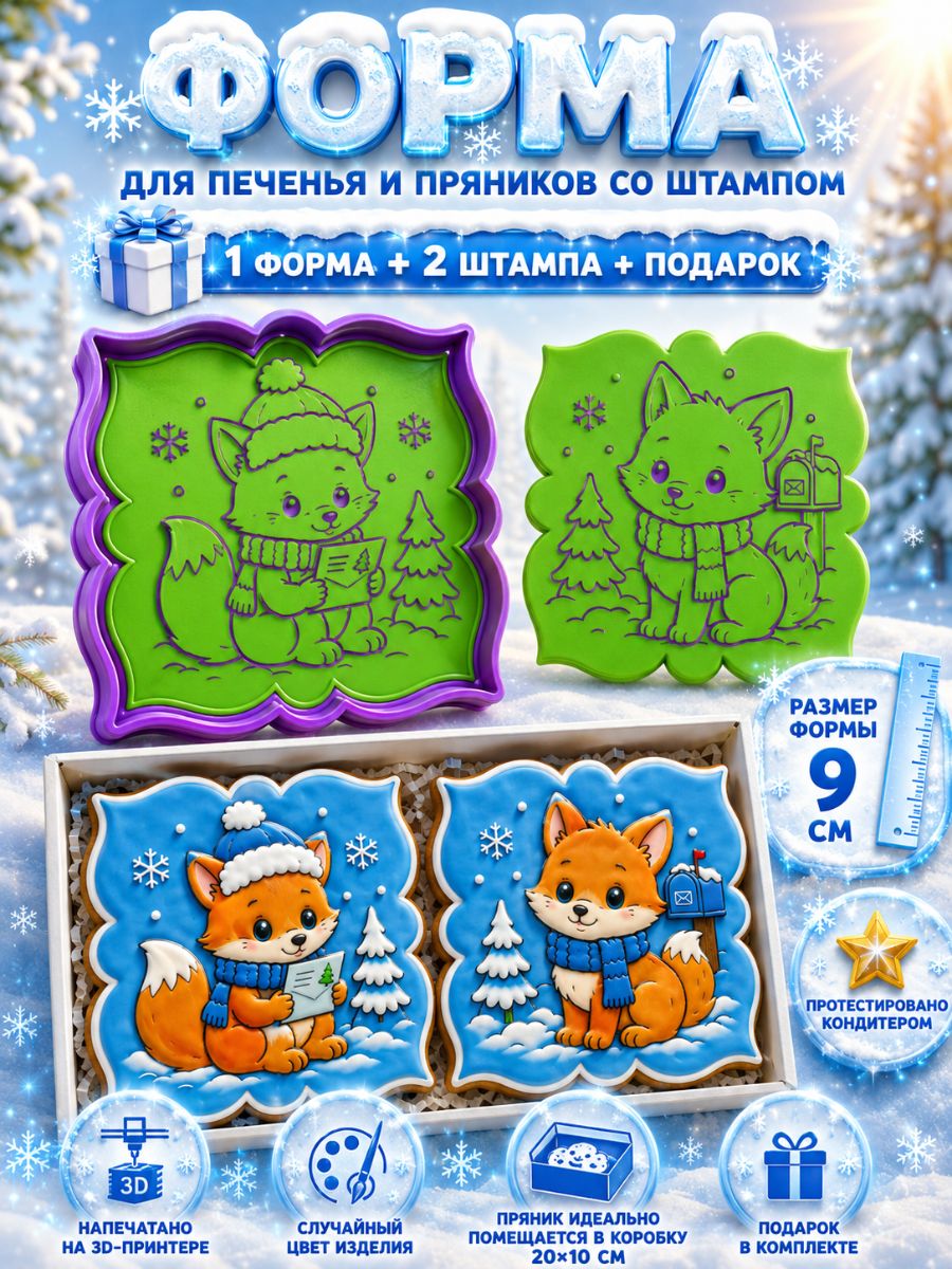 Формочка для выпечки печенья и пряников рамка