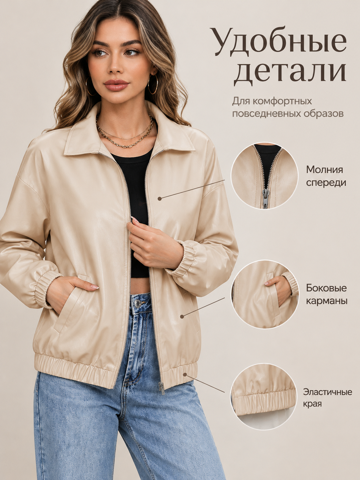 Куртка кожаная  1