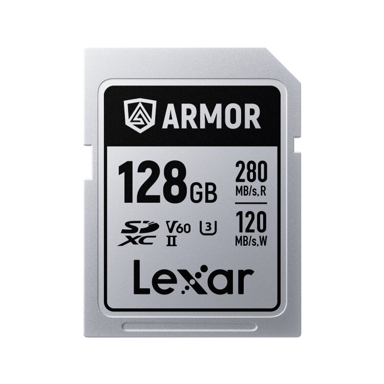 Карта памяти Lexar SDXC 128GB ARMOR Silver Pro C10 V60 U3 6K UHD