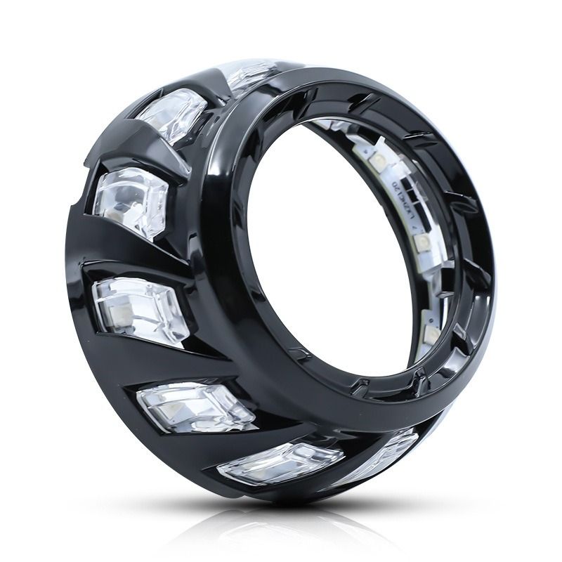 Декоративная крышка объектива проектора Bi LED 3 дюймов, со спиральным завихрением Angel Eyes Halo, 12V 10W 3000K 6000K 900Lm