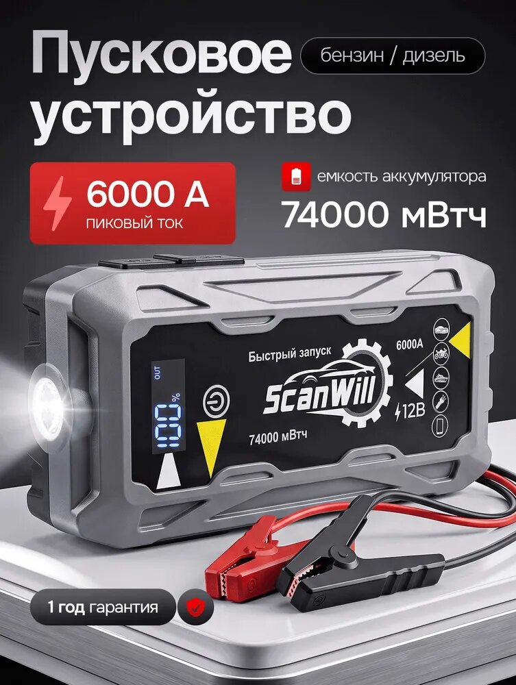 Пусковое устройство для автомобиля портативное