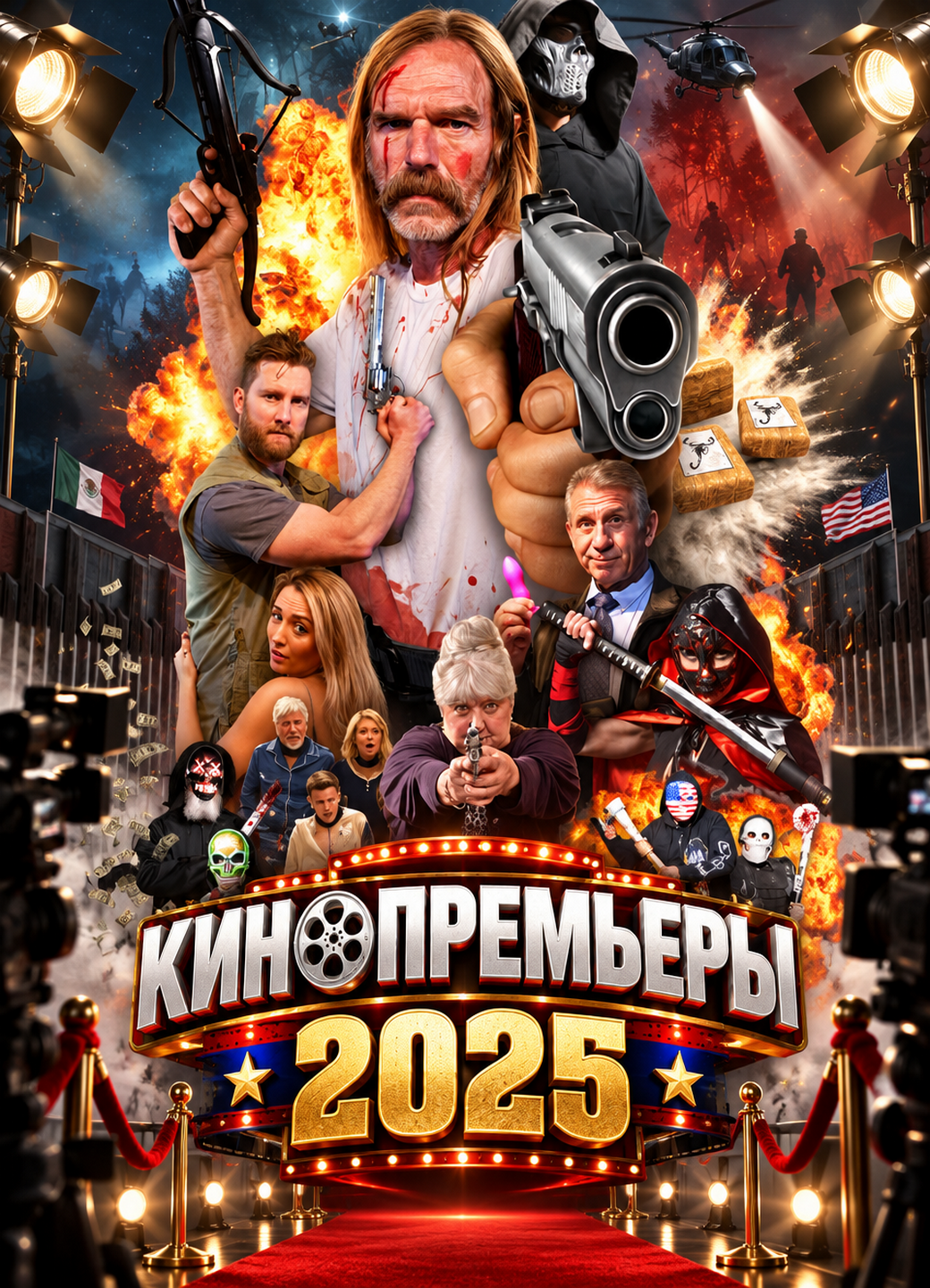 Сборник фильмов "Кинопремьеры 2025" на флеш-носителе 64 Гб, 36 зарубежных фильмов, металлический корпус