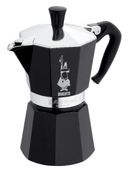 Кофеварка гейзерная электрическая Bialetti Express Color 4953 черная
