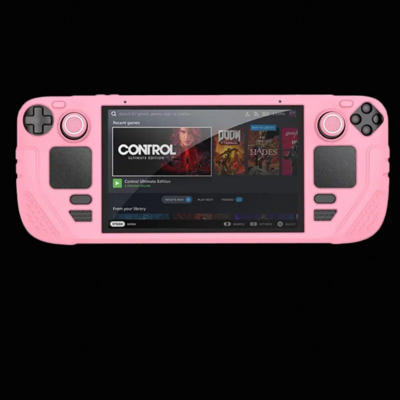 Защитный чехол для портативной игровой консоли Steam Deck OLED, противоскользящий и удобный, полностью закрывающий, из мягкого силикона, аксессуары.