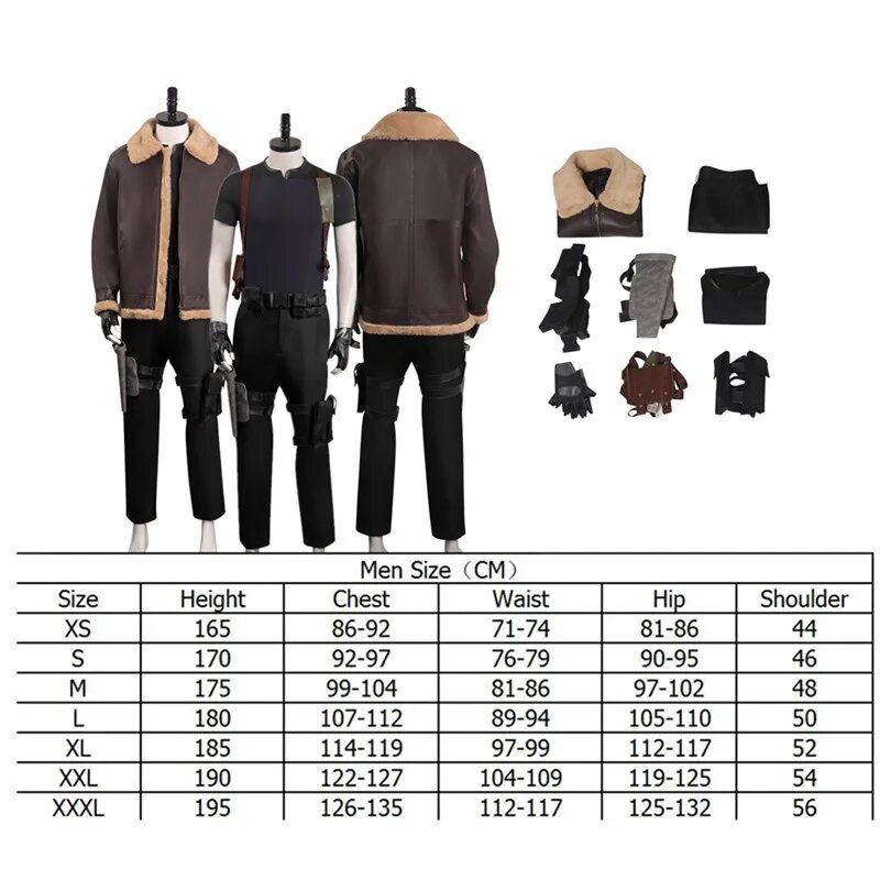Косплей костюм Леон Кеннеди Resident Evil 4 XXL, Male B