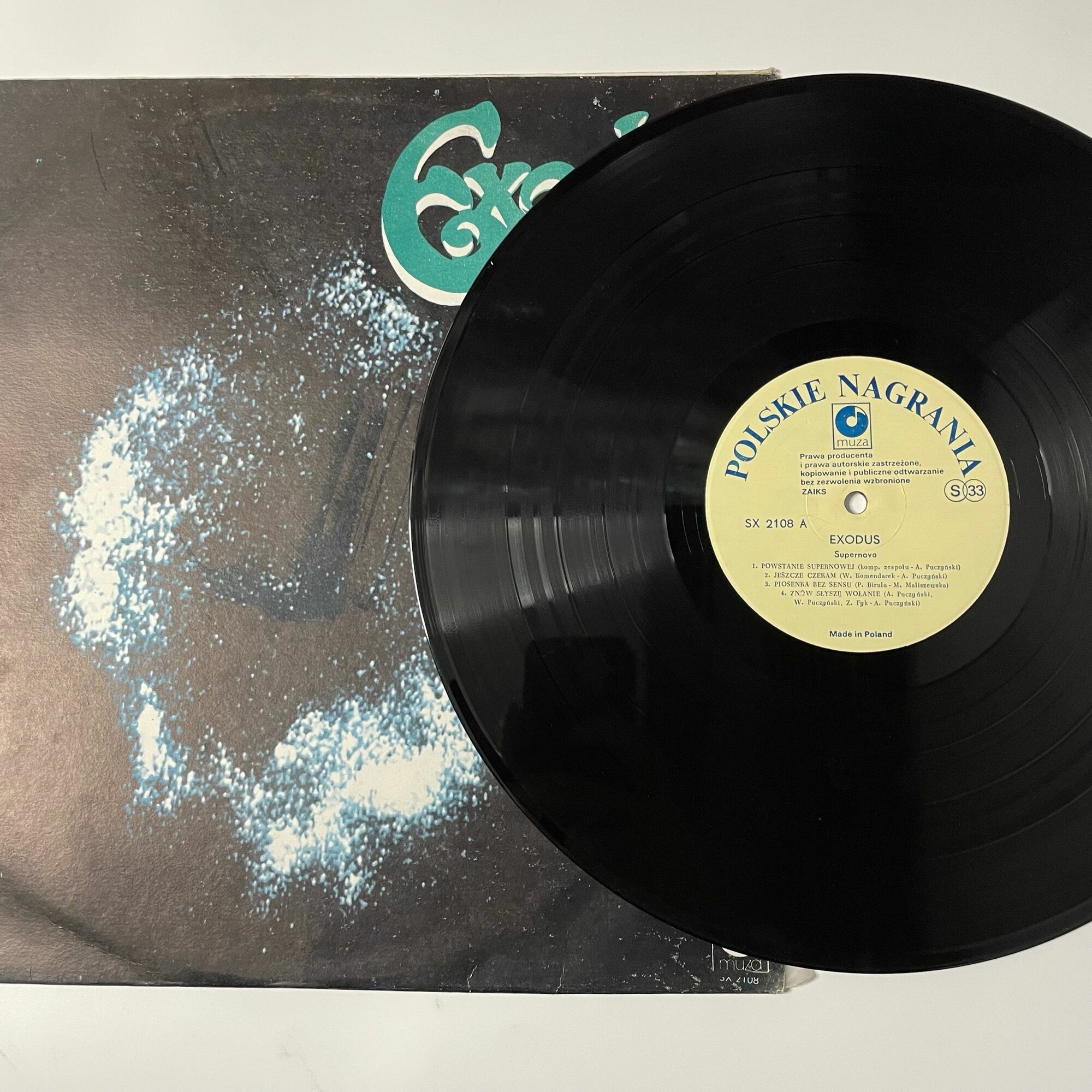 Винтажная виниловая пластинка LP Exodus Supernova (Польша 1982)