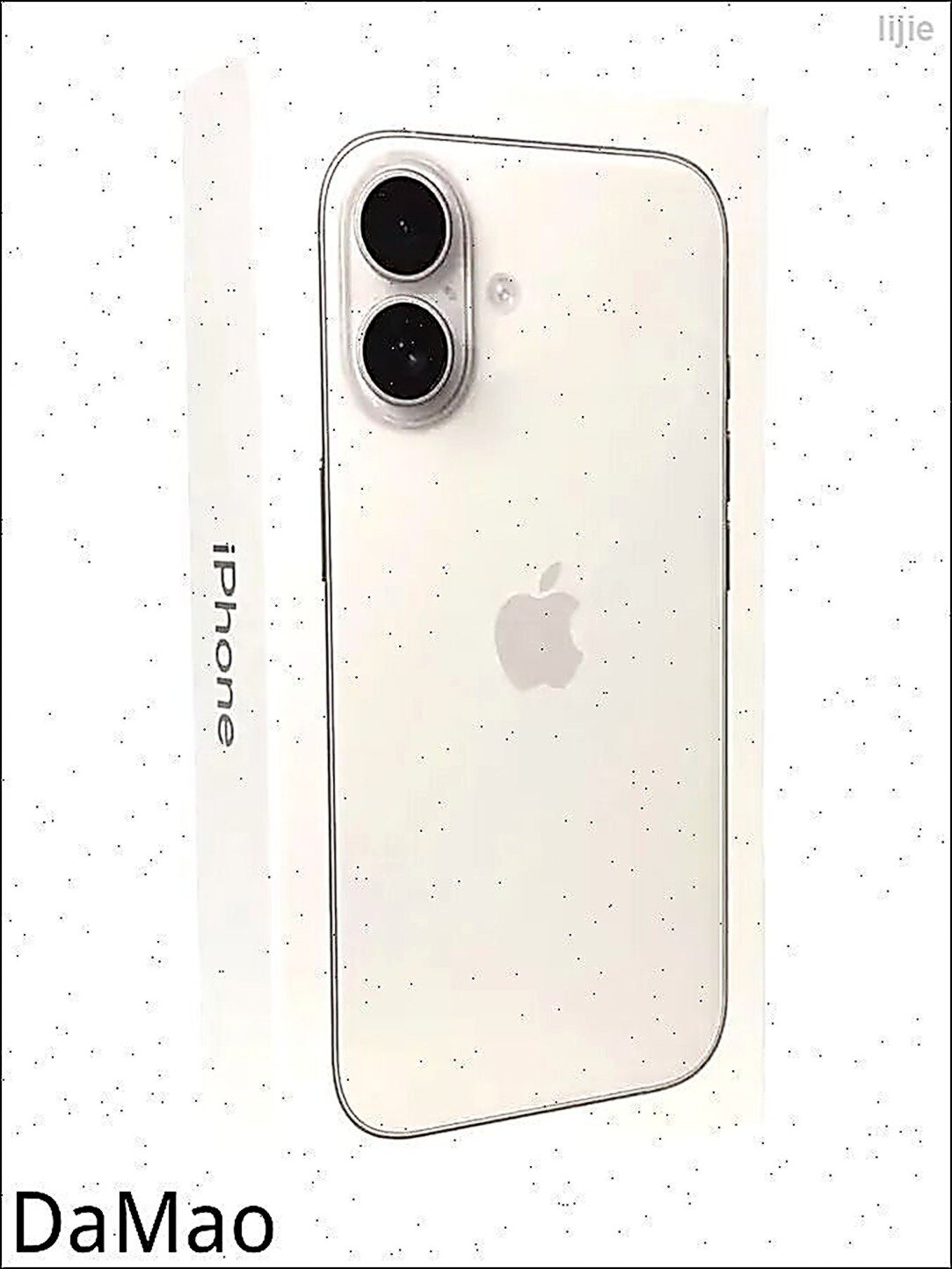 Коробка iPhone 16 White (Белый), Муляж, Сувенирная продукция