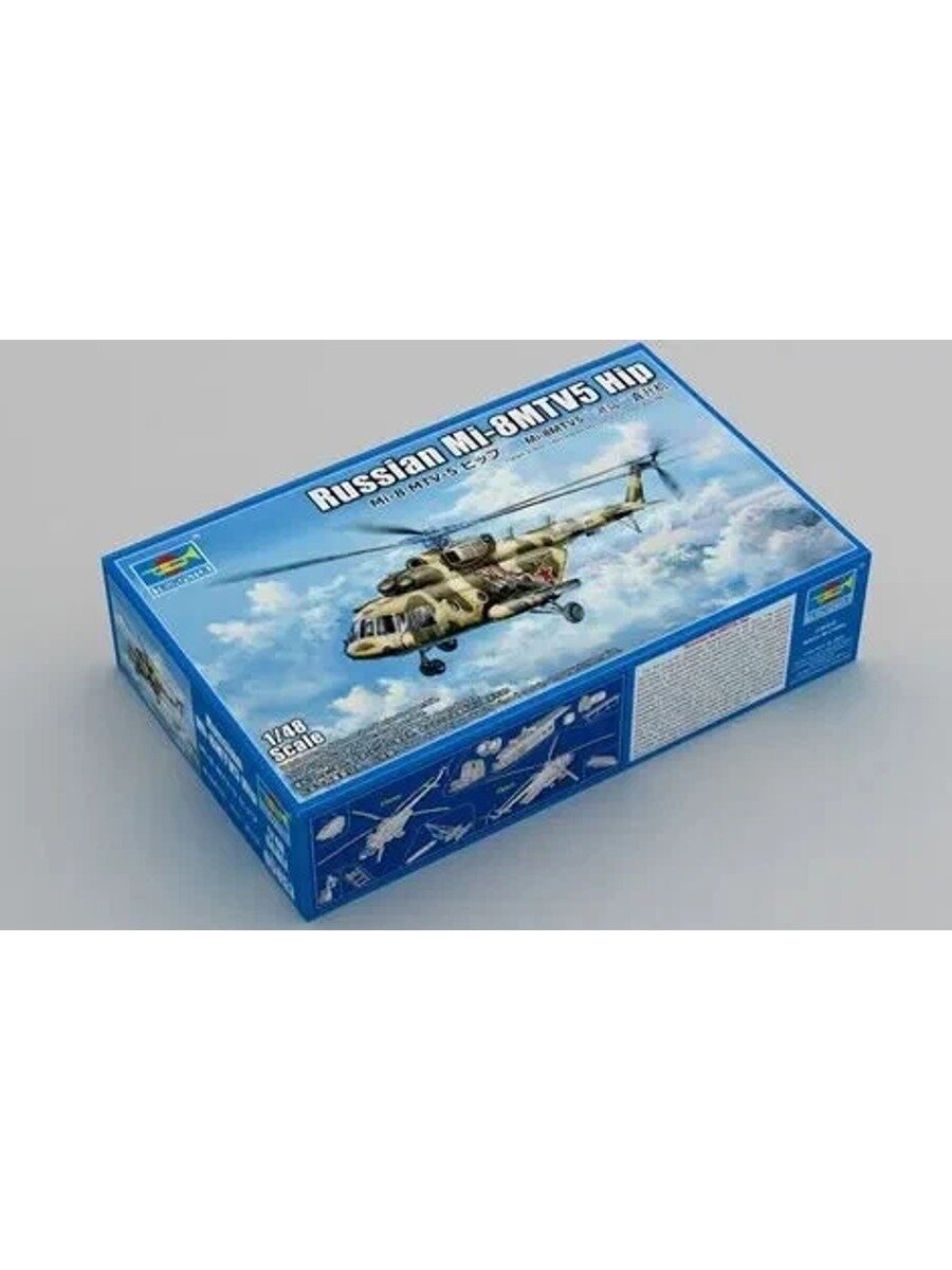 Trumpeter 05853 Сборная модель вертолёта Ми-8MTV5 Бедро масштаба 1/48