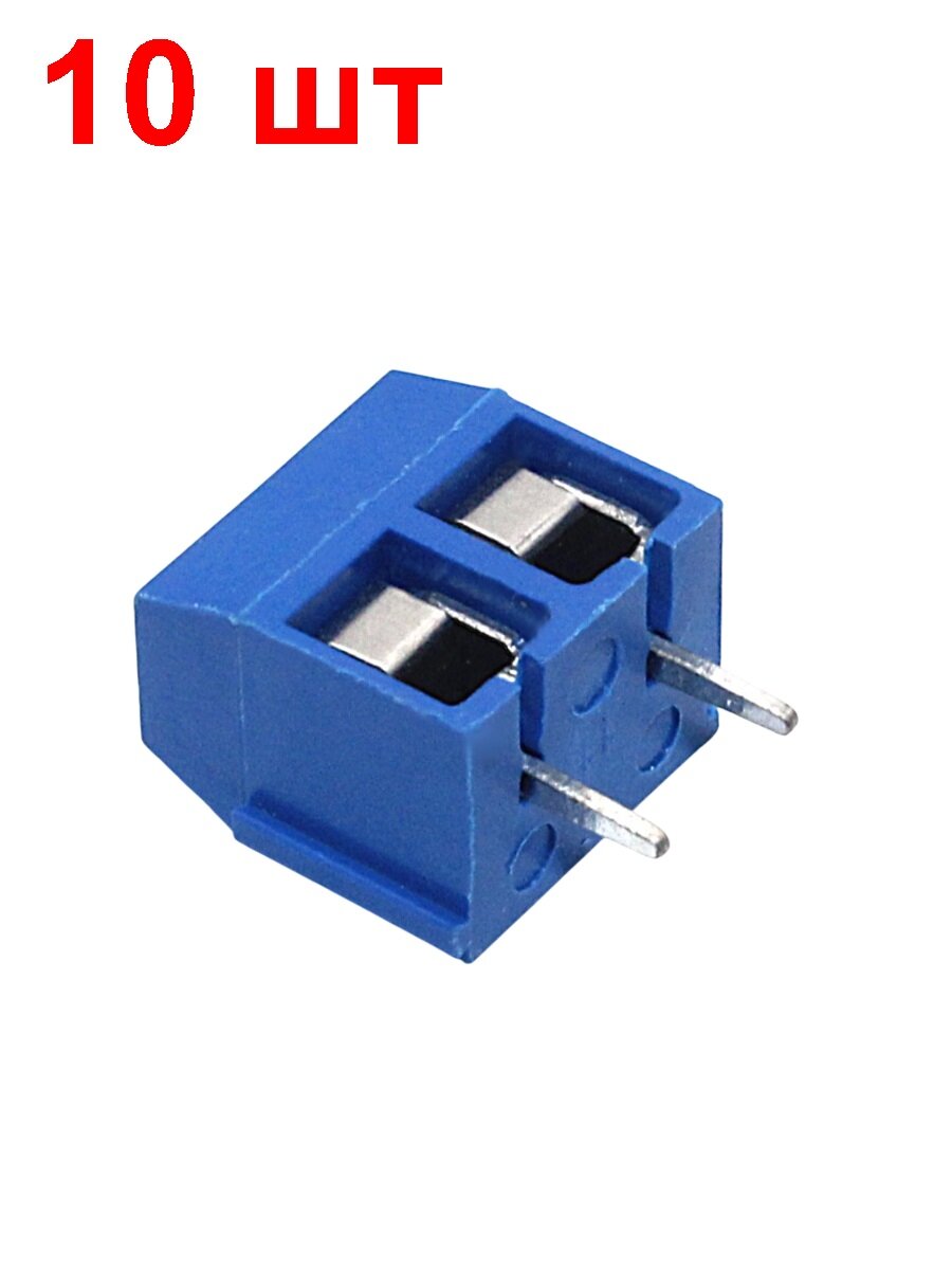 Клеммник DG306-5.0-02P-12 10 шт. 2 винта шаг 5 мм в плату