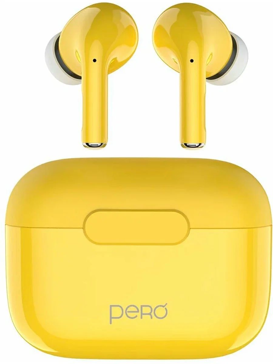 Беспроводные наушники PERO TWS06 COMFORT Yellow