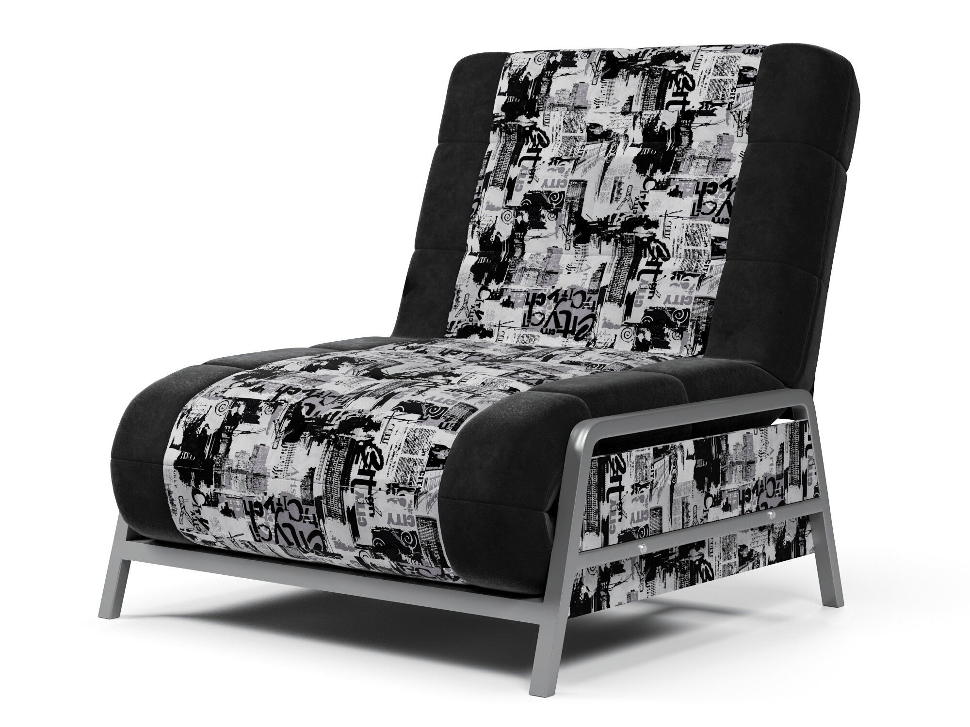 Кресло-тахта-шезлонг Acrobattico 90 City Prints City 1-34 (95х85х95, СМ 90х200)