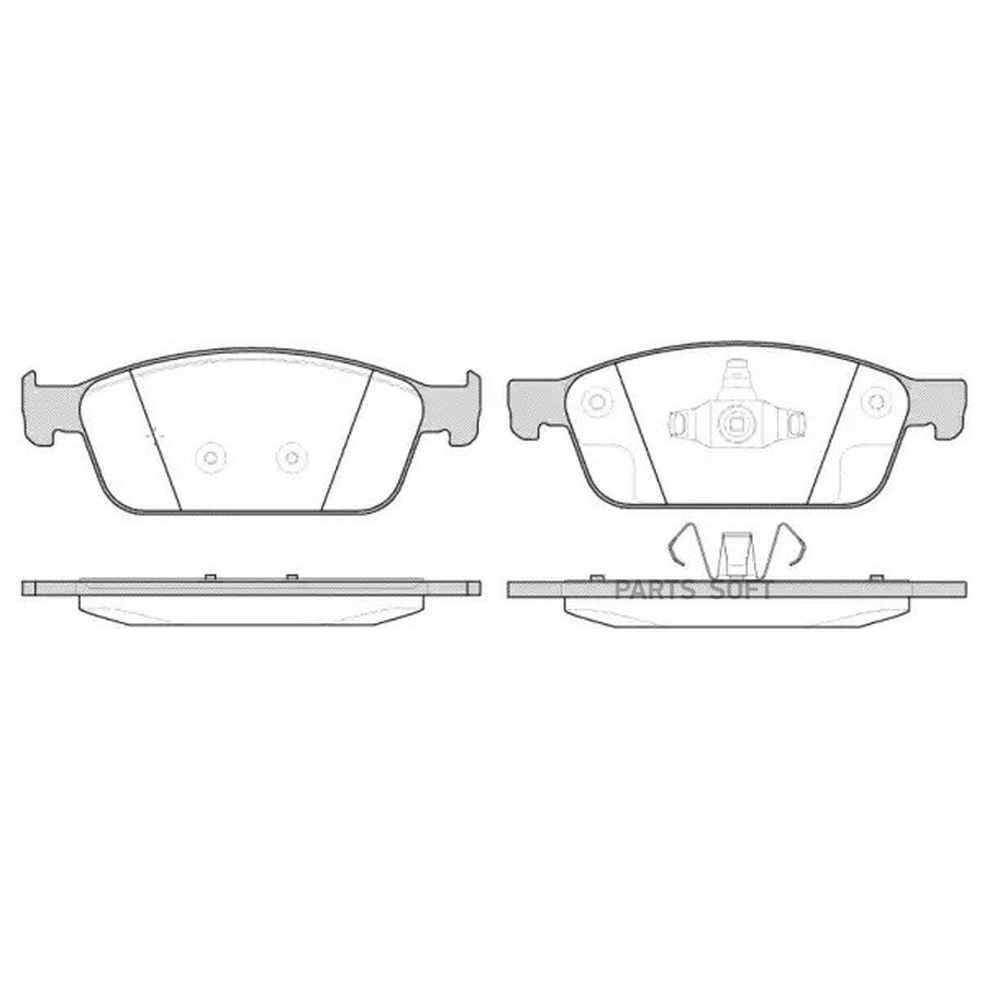 REMSA 151010 1510.10 1510 10 колодки дисковые передние!\ Ford Focus/Kuga 1.6/2.0i/TDCi 12>