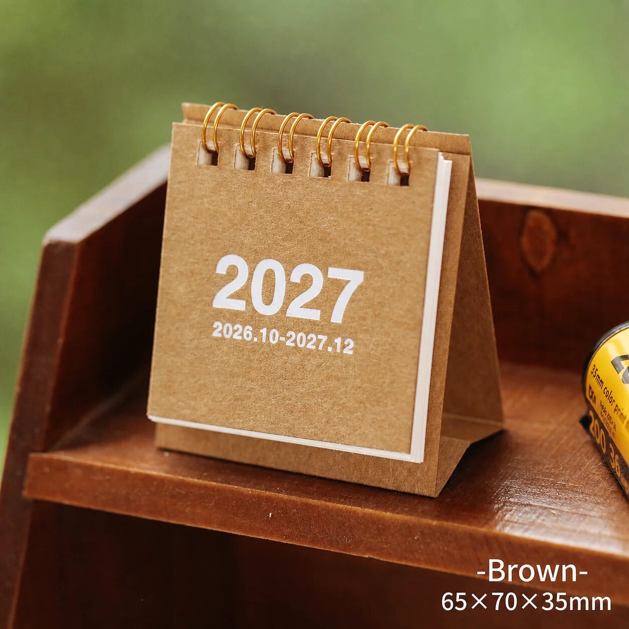 Мини-календарь 2027 Коричневый, Brown