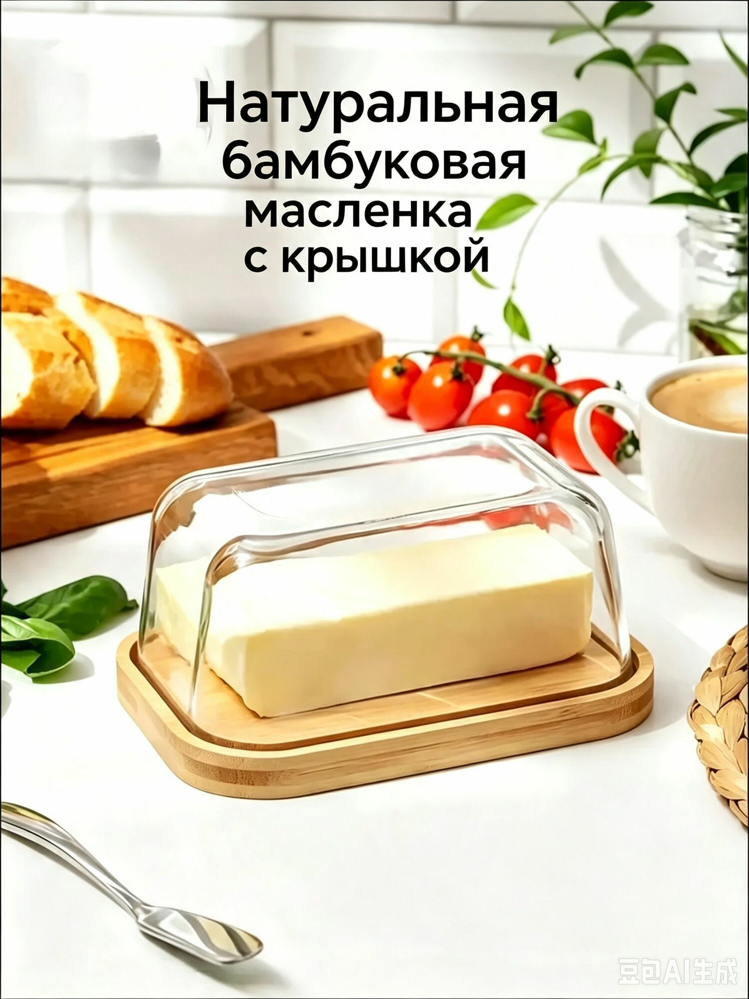 Масленка, сырница, Артикул: 5291022347, Цвет: Прозрачный, Размер (ДхШхВ), см: 19.2*13*6.9
