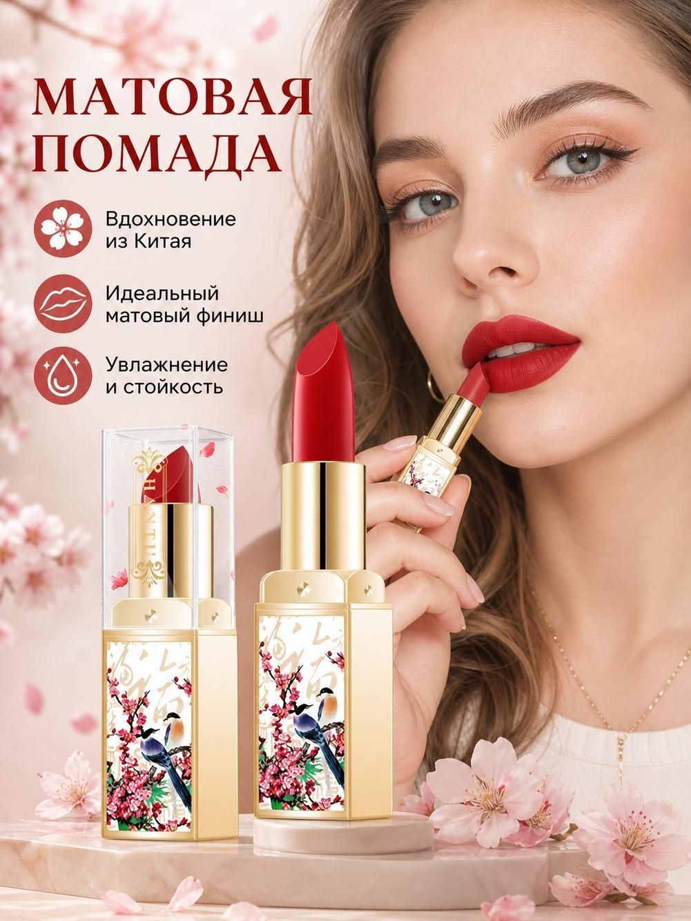 HANTU Губная помада, матовая, 3.5 г