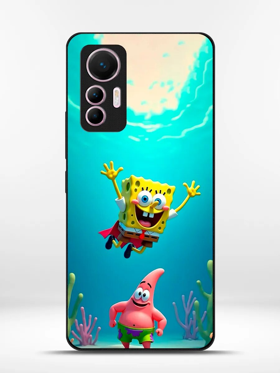 Чехол на Xiaomi 12 Lite губка боб