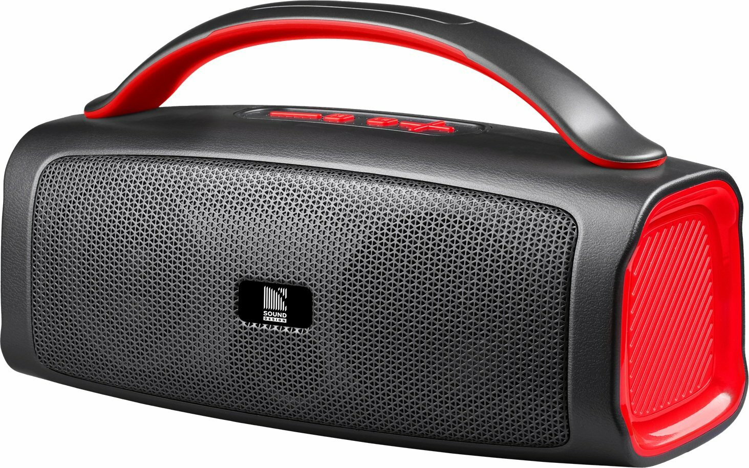 Портативная акустика Defender Beatbox 18 черный+ красный