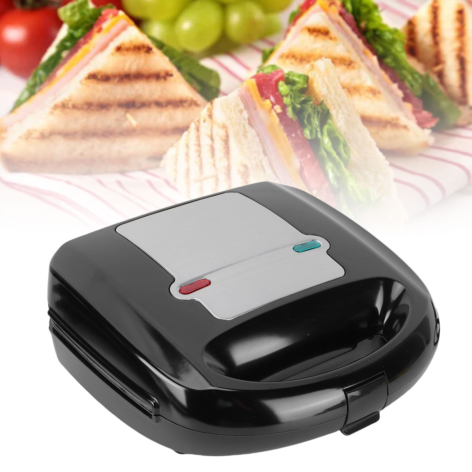 Многофункциональная кухонная машина для завтрака, 220V, с съемными пластинами, для сэндвичей и вафель