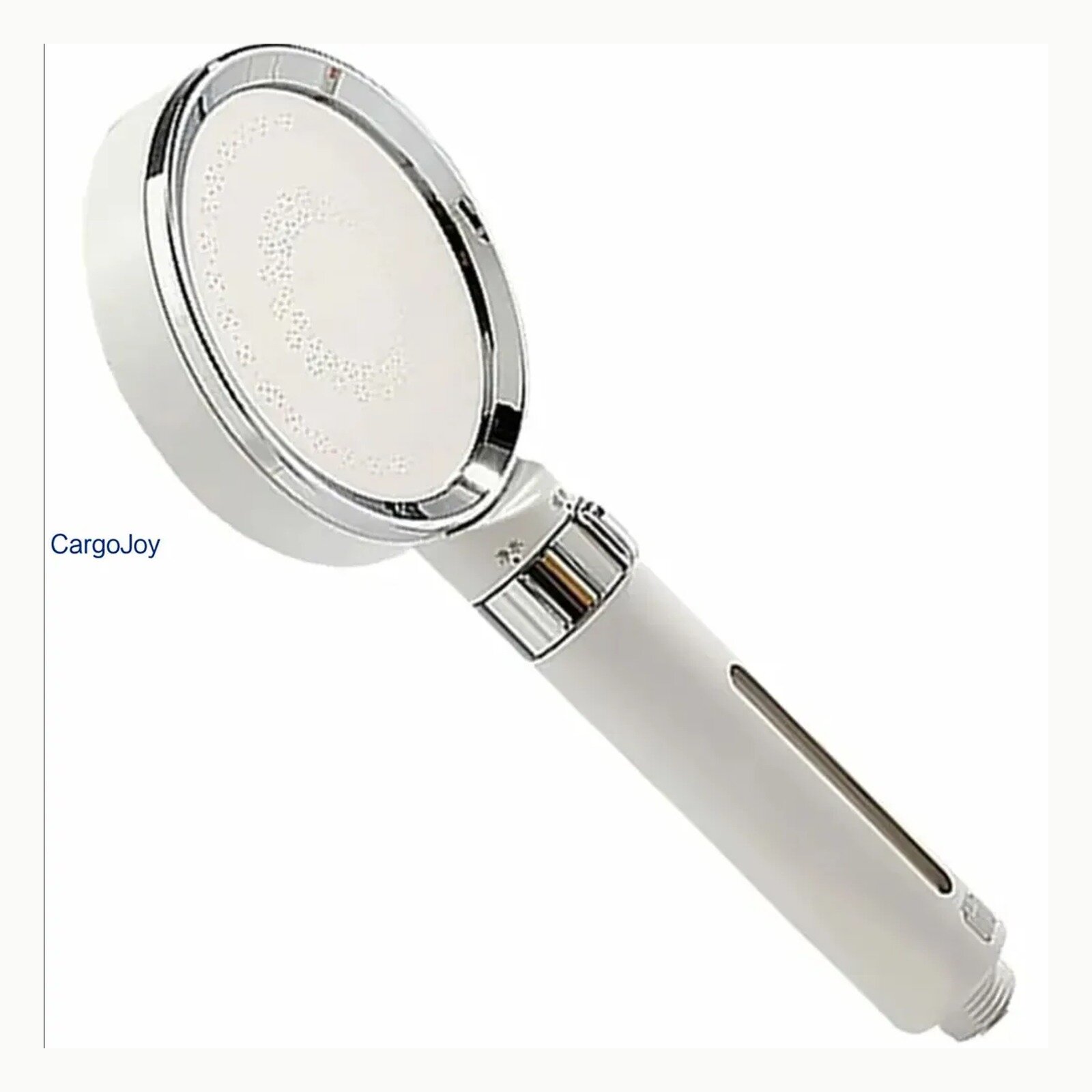 Лейка для душа Xiaomi Silver DXHS004-1 белого цвета, с двумя режимами подачи воды, круглая, ручной душ (лейка без шланга) — фото 1