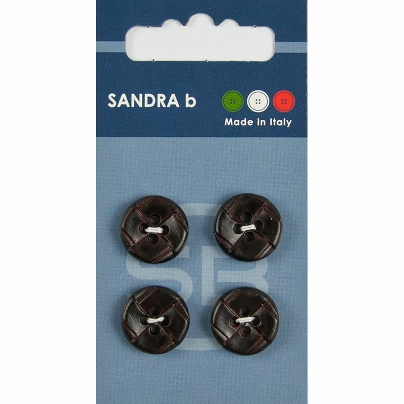 Пуговицы Sandra b 4 отверстия, 15 мм, 4 шт