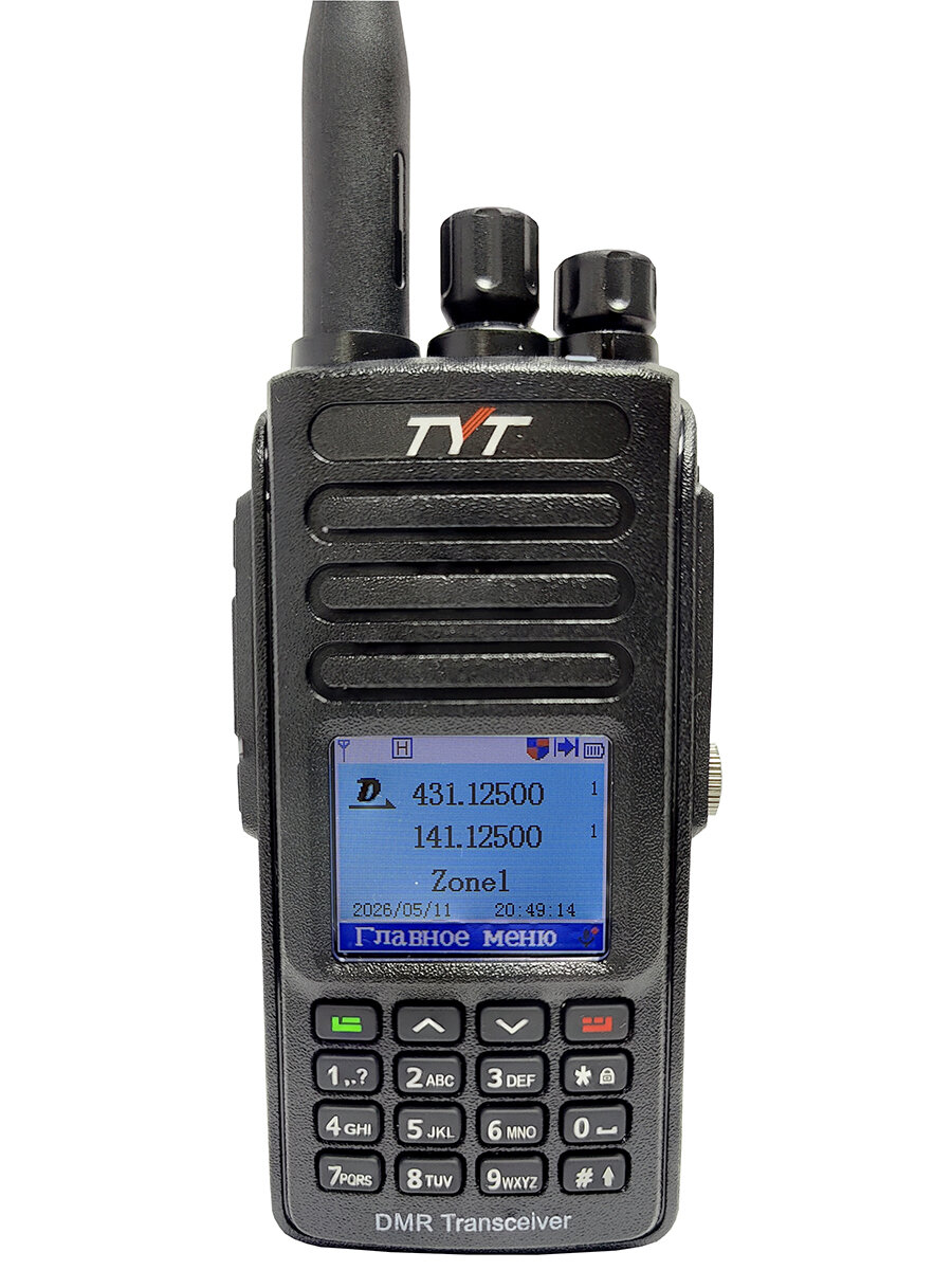 Рация TYT MD-UV390 DMR AES-256 iP67 10 Ватт с Type-C (ревизия - 2603A)
