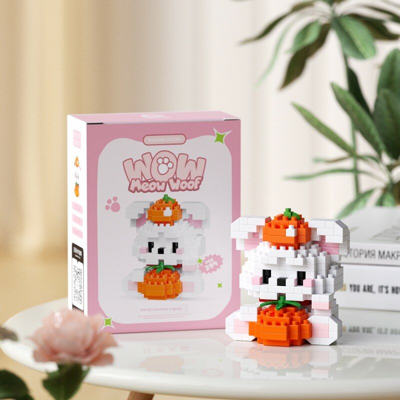 Серия Мяо Ван Счастливая Удача Собака Плюшевая Игрушка с Красивым Коробом, Образовательная Сборная Игрушка для Детей