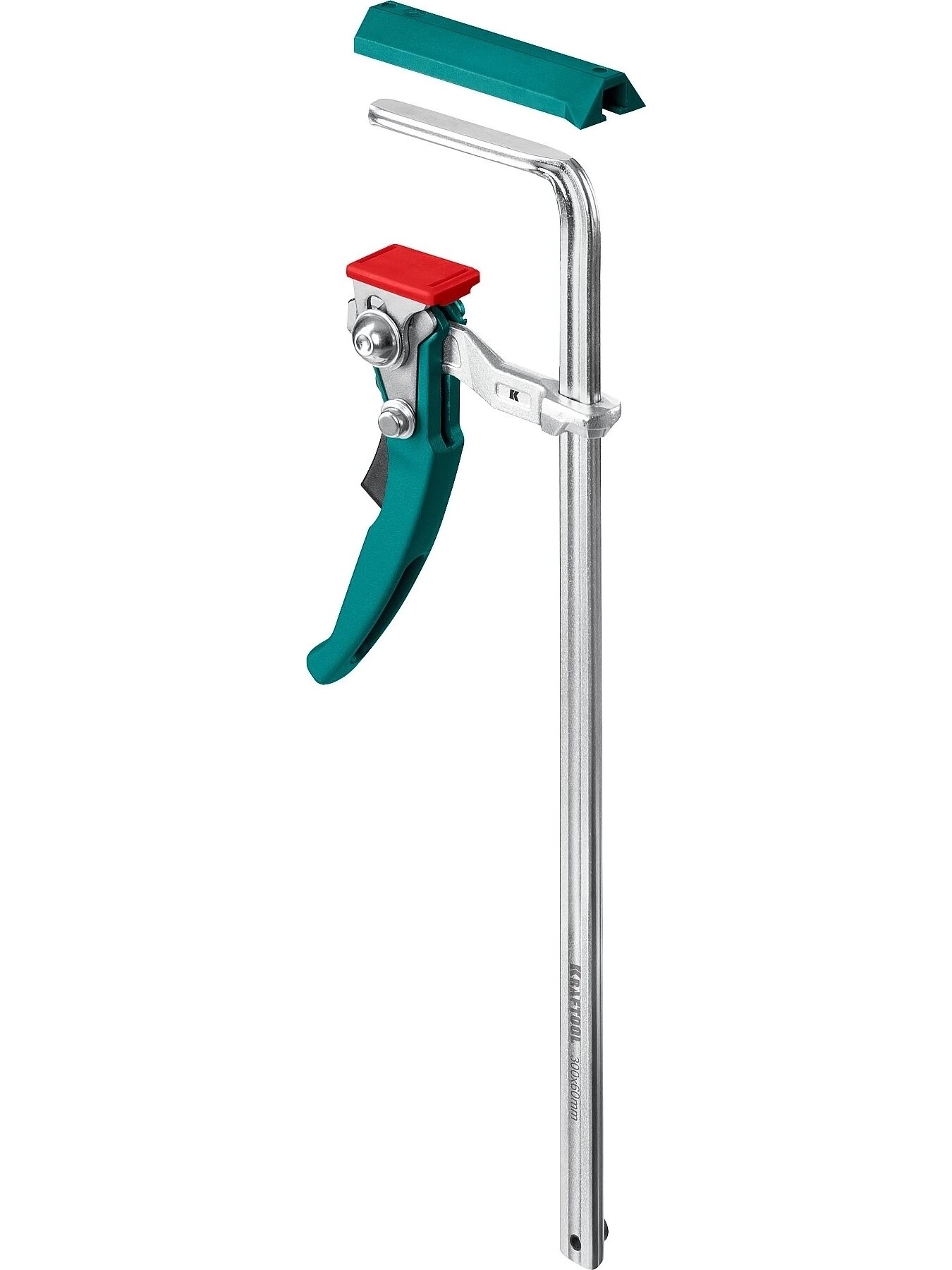Струбцина KRAFTOOL KRAFTFLEX KLT-300 300/60 мм универсальная цельнокованая рычажная быстрозажимная