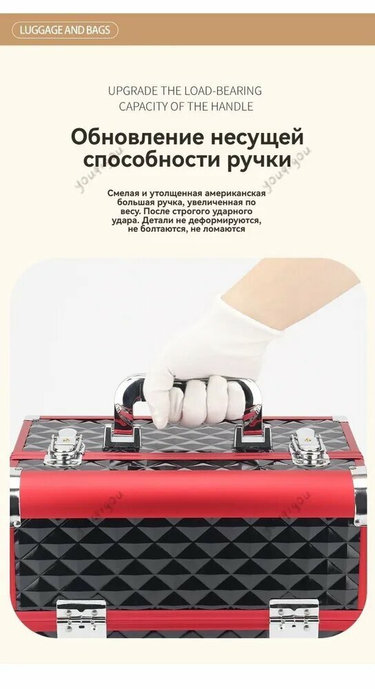 Бьюти-кейс ширина: 23 см., высота: 29 см., , черный — фото 1