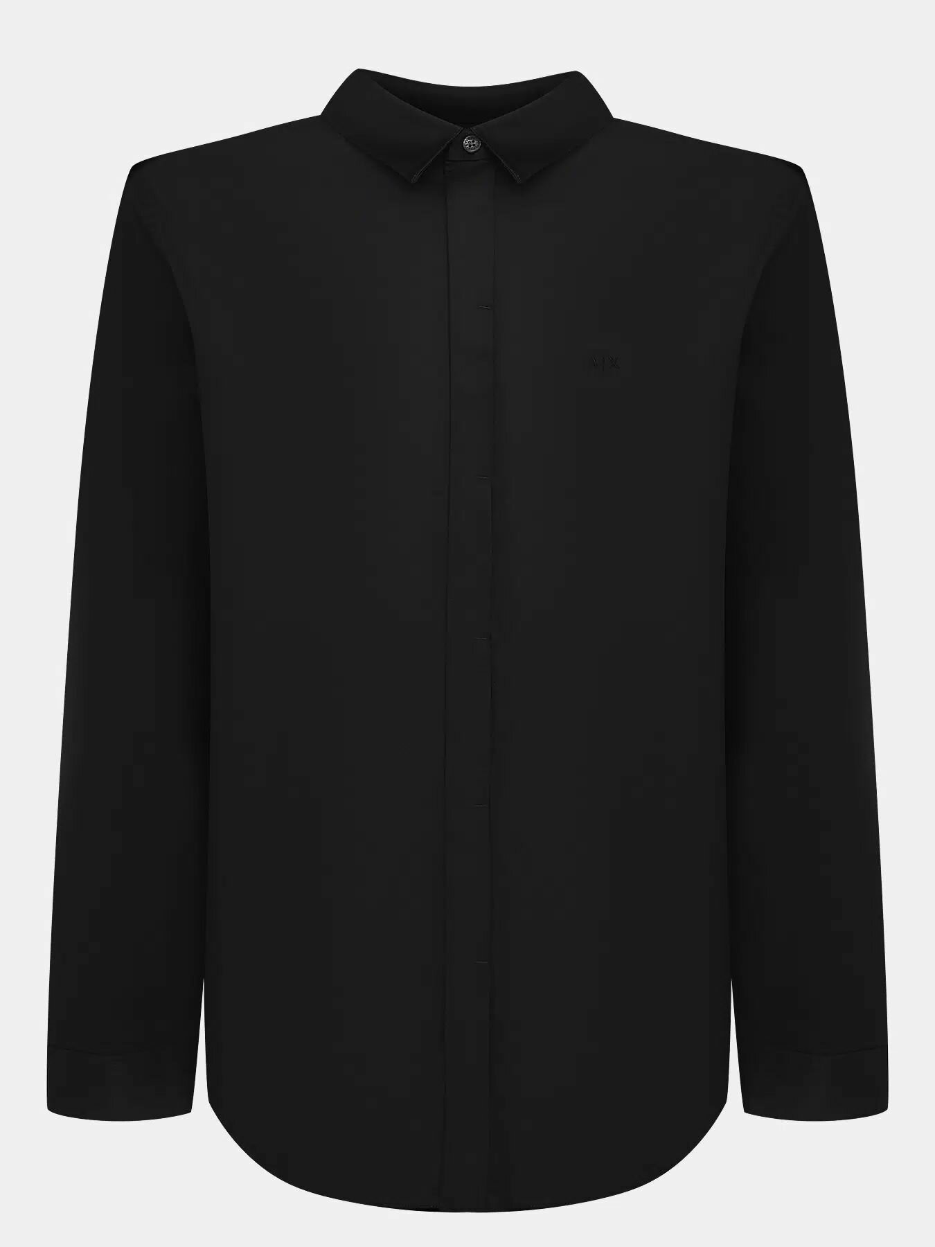 Рубашка Armani Exchange Весна-лето 2025, размер XXL, черный