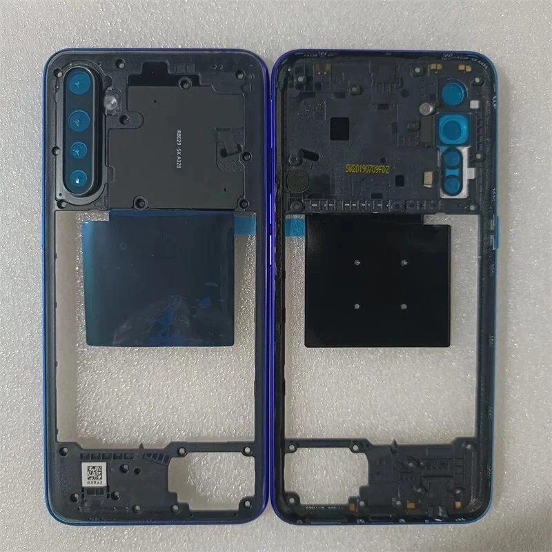 Средняя рамка корпуса для Realme X2 XT EMX1991 RMX1921, запасная часть с кнопками питания и регулировки громкости
