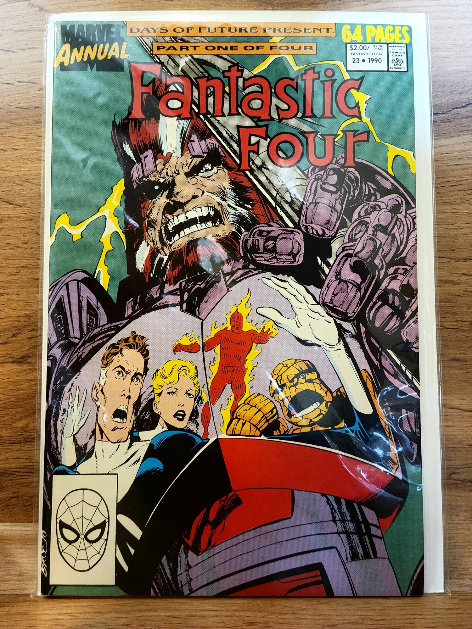 Ретро Комикс Fantastic Four Annual #23. 1990 Год. Оригинал!